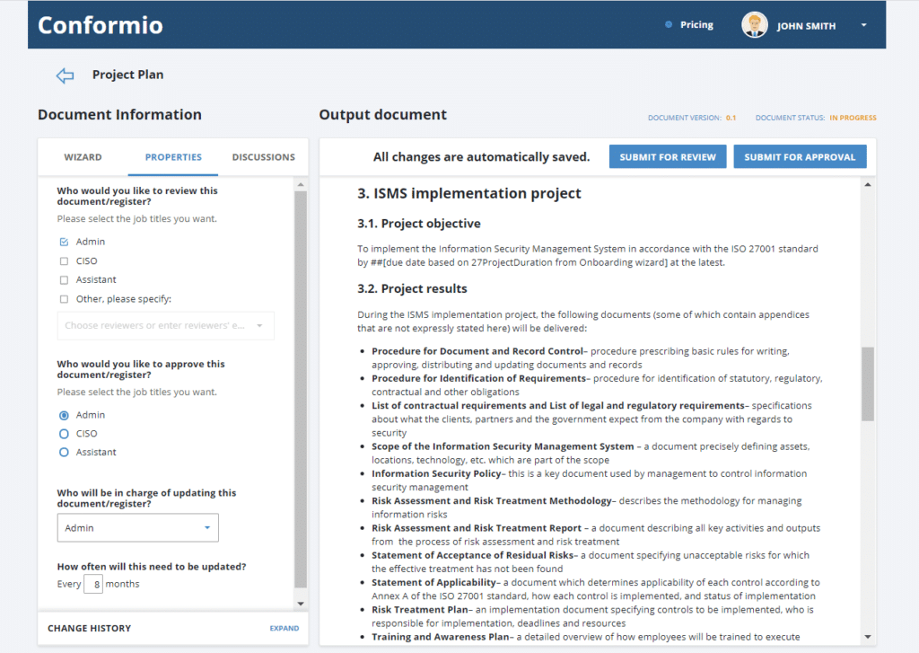 Save time and be more effective using ISO 27001 software