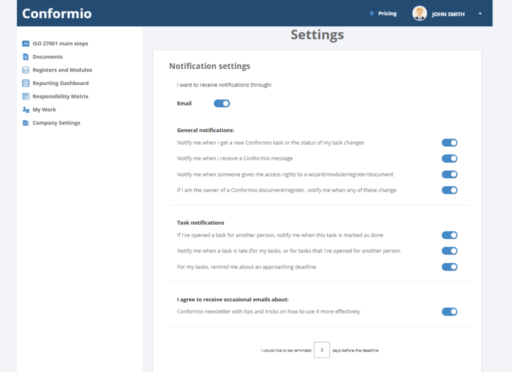 How to address ISO 27001 project challenges with an online tool