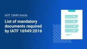 Where to start with IATF 16949? | Free materials on Advisera