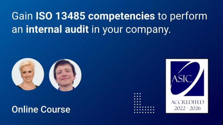Free ISO 13485 Internal Auditor Online Course | Advisera Training