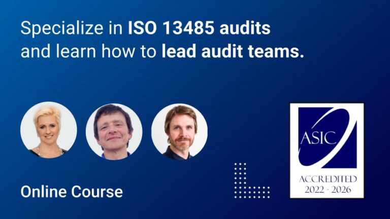 Free ISO 13485 Lead Auditor Online Course | Advisera Training