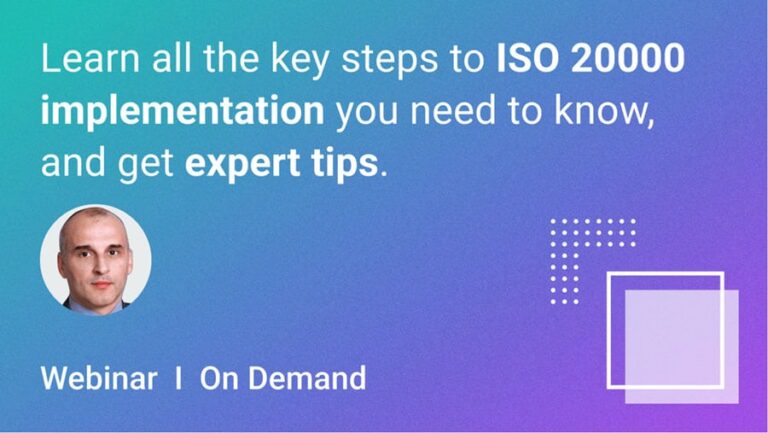 Where to start with ISO 20000? | Free materials on Advisera