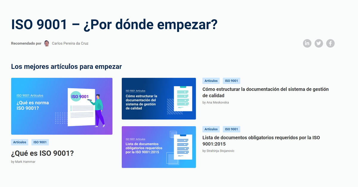 ¿Por dónde empezar con ISO 9001?|Materiales gratuitos en Advisera