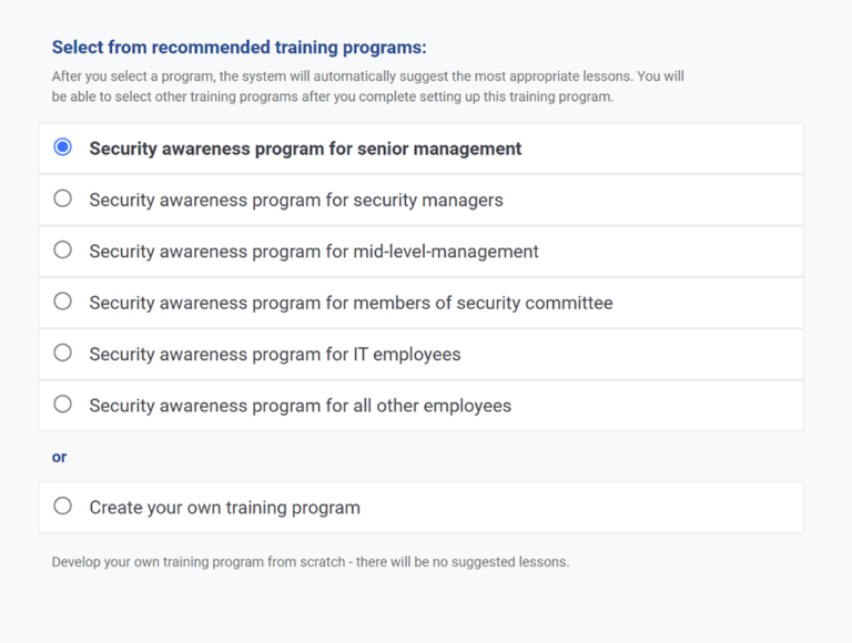 Security Awareness Training for all employees and senior management ...