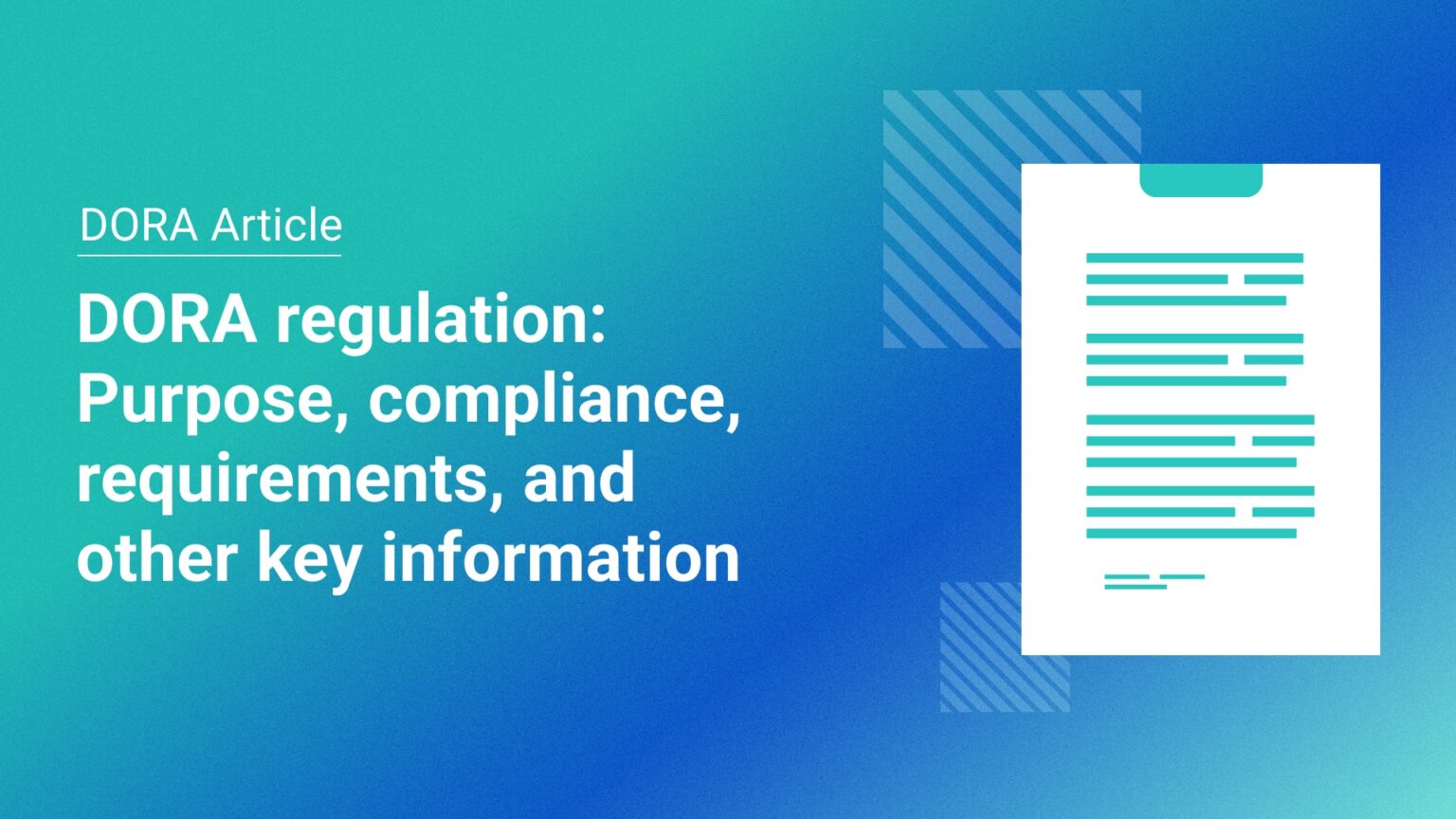 Where to start with DORA? | Free materials on Advisera