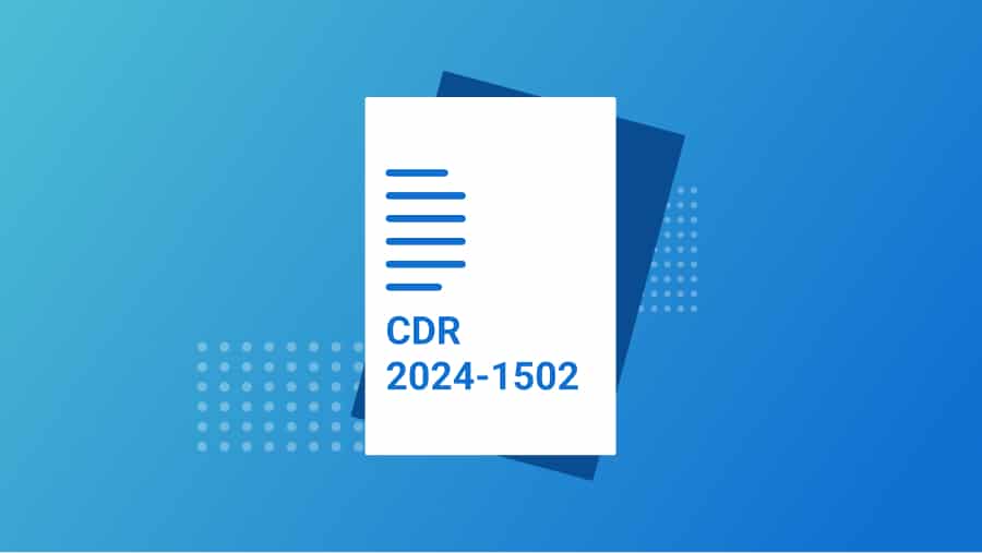 CDR 2024-1502 Regulation full text in an easy-to-read format | Advisera