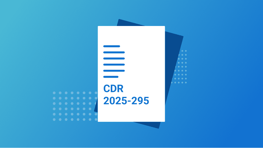 CDR 2025-295 Regulation full text in an easy-to-read format | Advisera