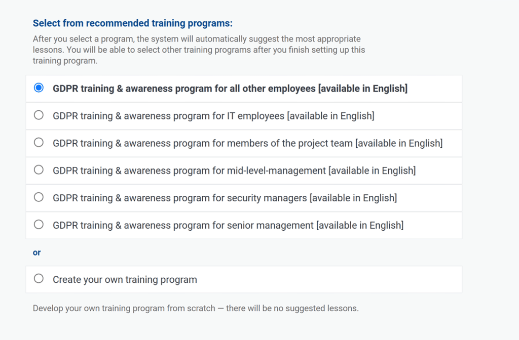 GDPR company-wide training | Advisera