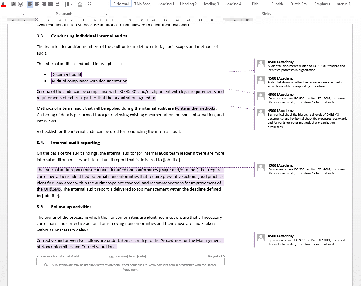 ISO 45001 Internal Audit Toolkit