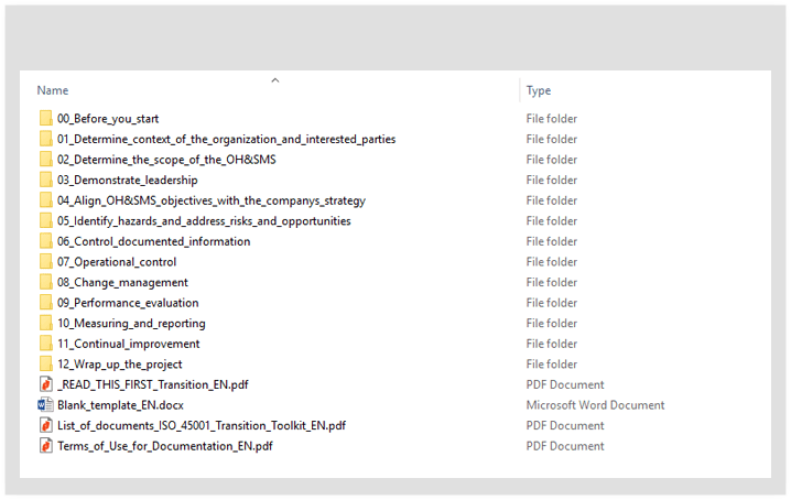ISO 45001 Transition Toolkit
