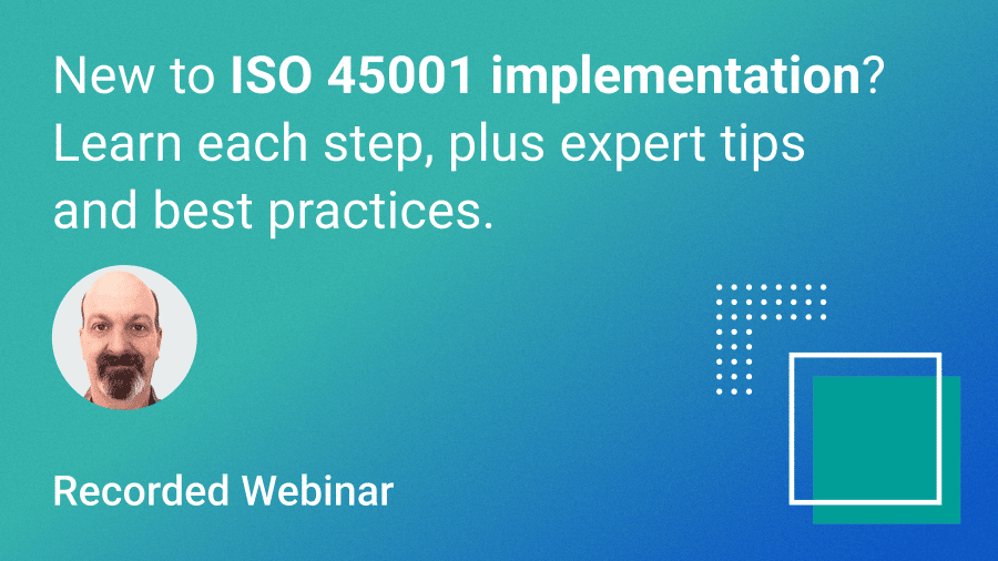 ISO 45001: 12 steps for the OHSMS implementation process [free webinar]
