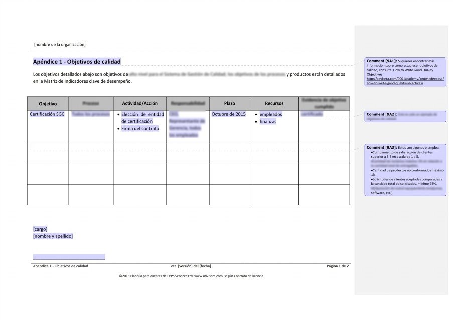 Objetivos de calidad de ISO 9001: Qué son y cómo escribirlos