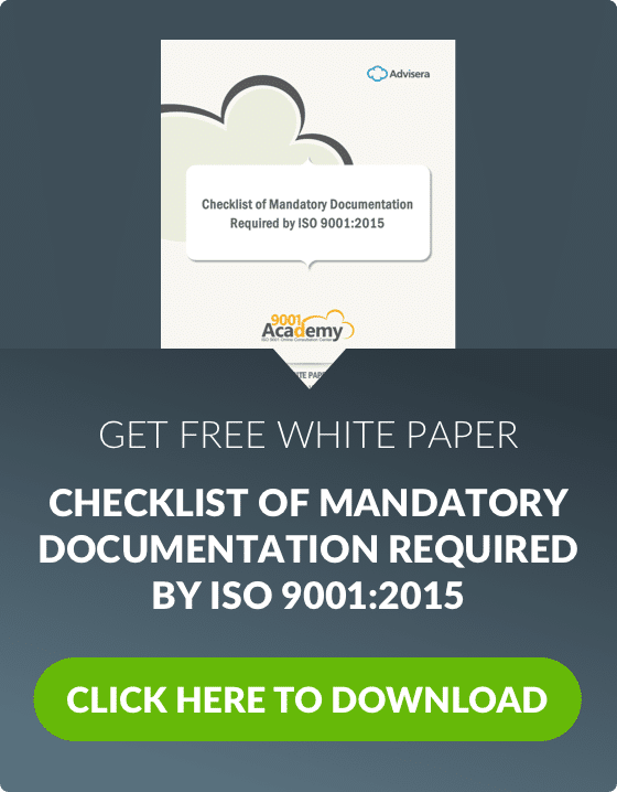 ISO 9001:2015 documentation requirements: What is mandatory?