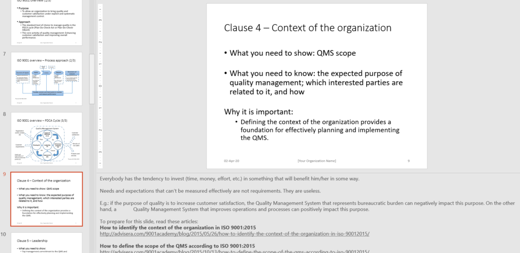 ISO 9001 Tools for Consultants | 9001Academy