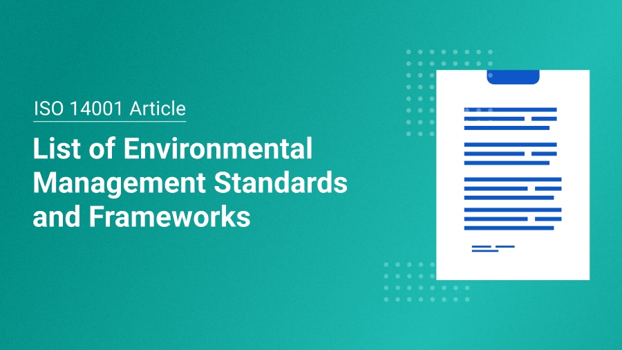 List of Environmental Management Standards and Frameworks