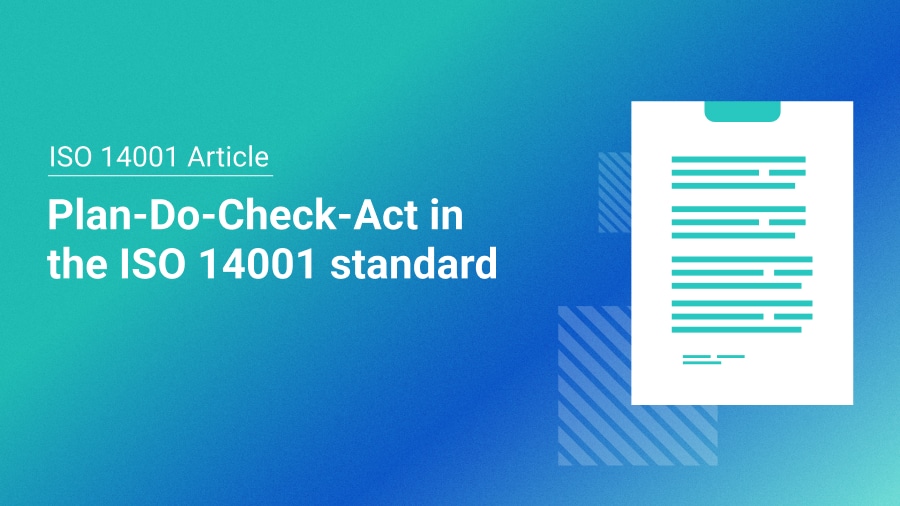 ISO 14001 requirements and the PDCA (Plan-Do-Check-Act) cycle