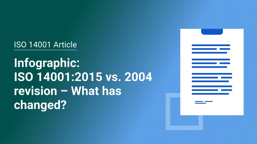 Infographic: ISO 14001:2015 vs. 2004 revision – What has changed?