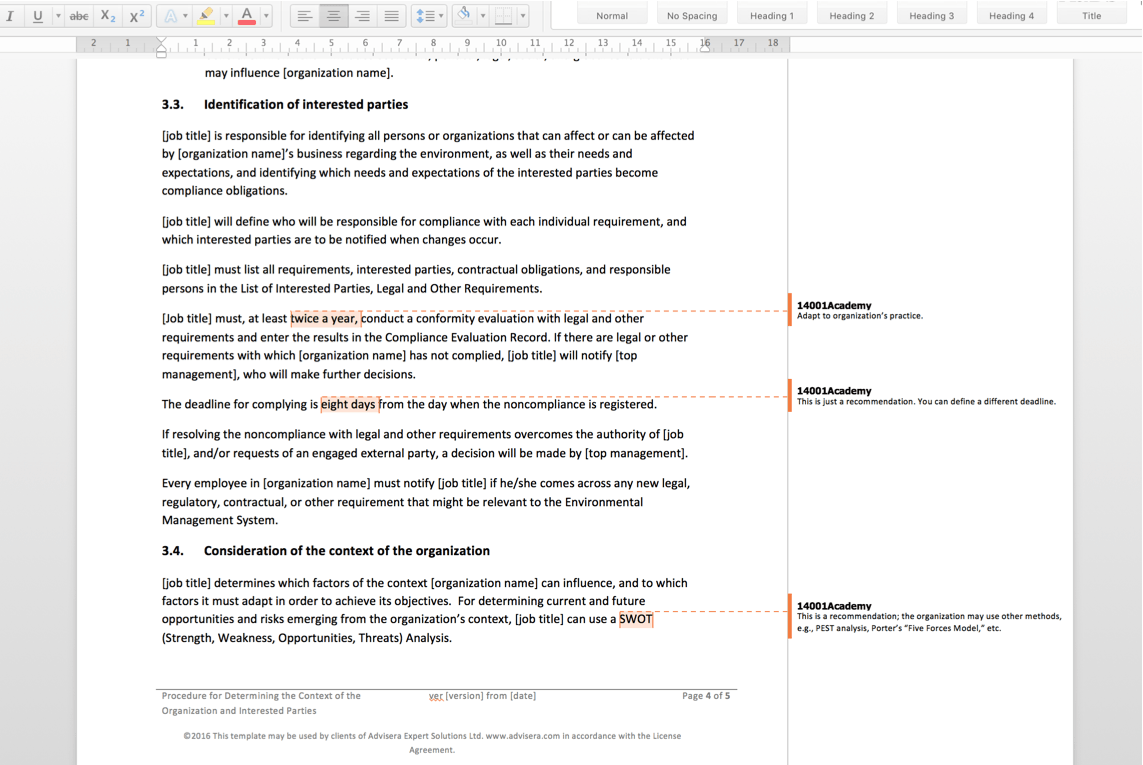 ISO 14001:2015 Transition Toolkit