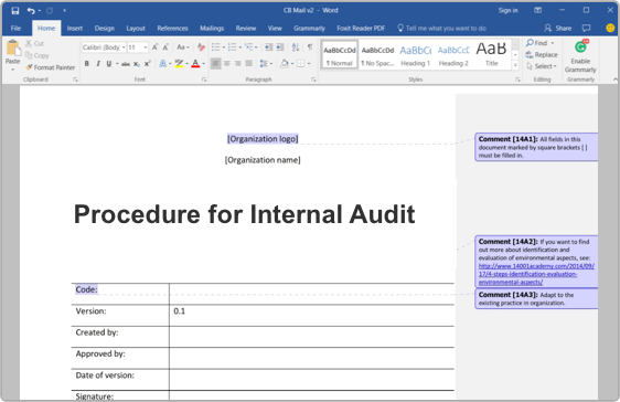 ISO 14001:2015 Internal Audit Toolkit