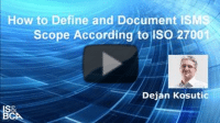 ISMS Scope Document [ISO 27001 templates]