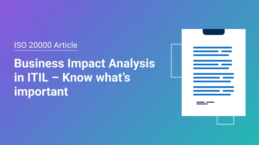 ITIL Business Impact Analysis – Know what’s important