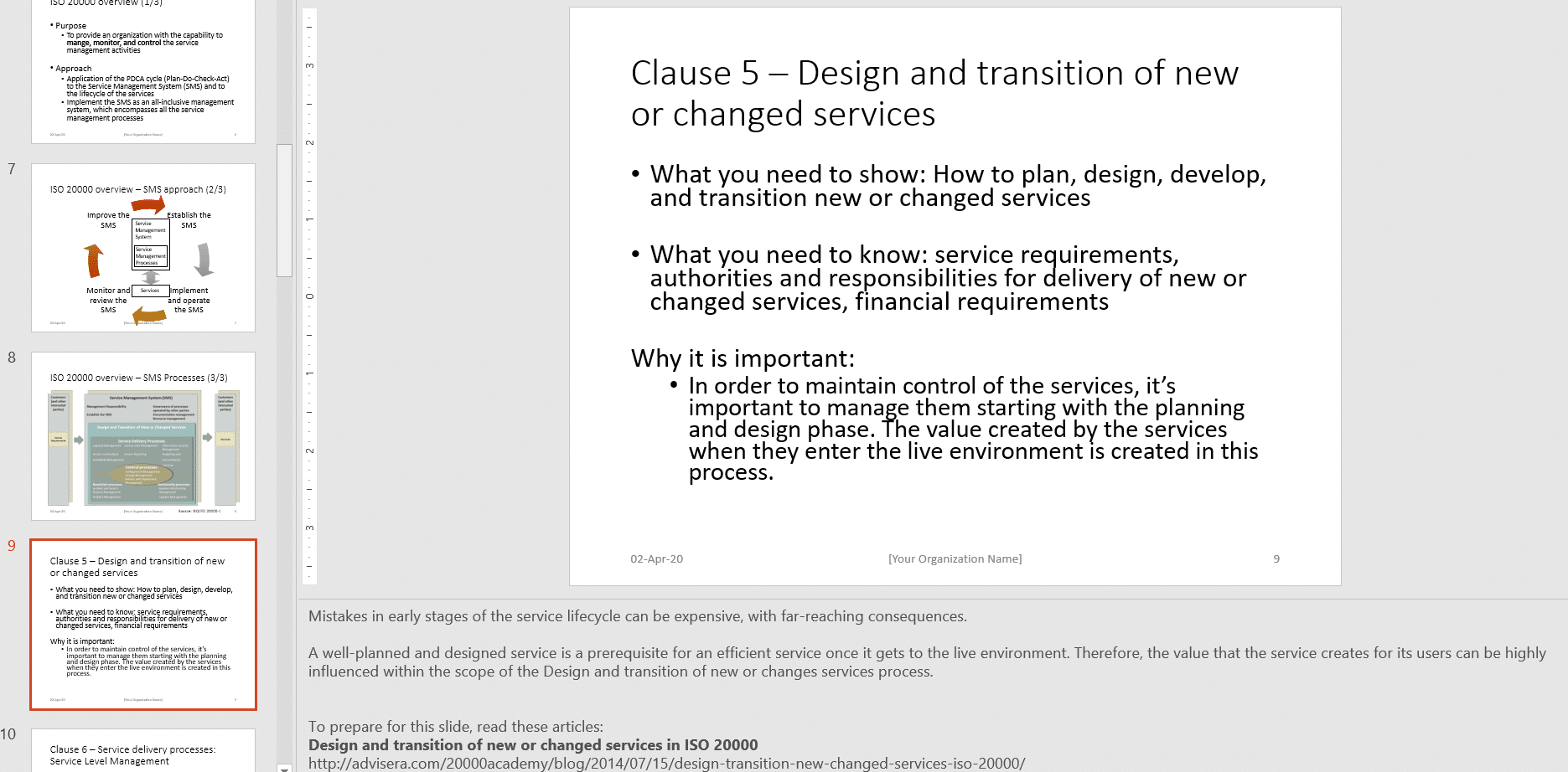ISO 20000 Tools for Consultants