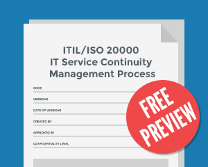 ITIL IT Service Continuity Management – purpose, scope, requirements
