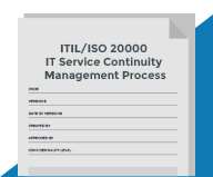 ITIL IT Service Continuity Management – purpose, scope, requirements