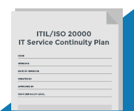 ITIL/ISO 20000 IT Service Continuity Plan – What is it?