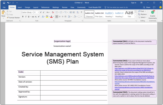 ISO 20000 Documentation Toolkit